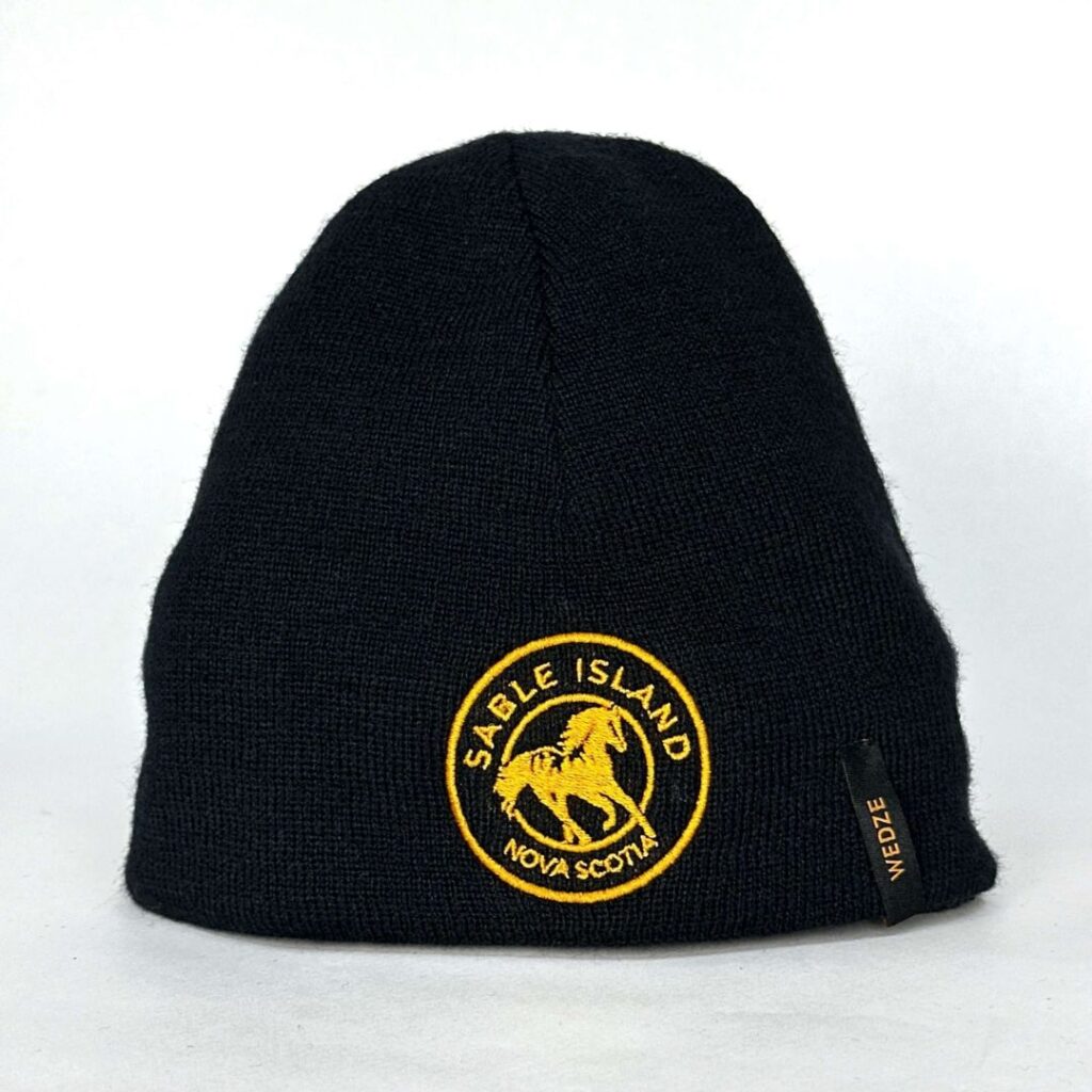 Sable Island Kids Patch Toque (Yellow on Black) - Picture Perfect Tours
